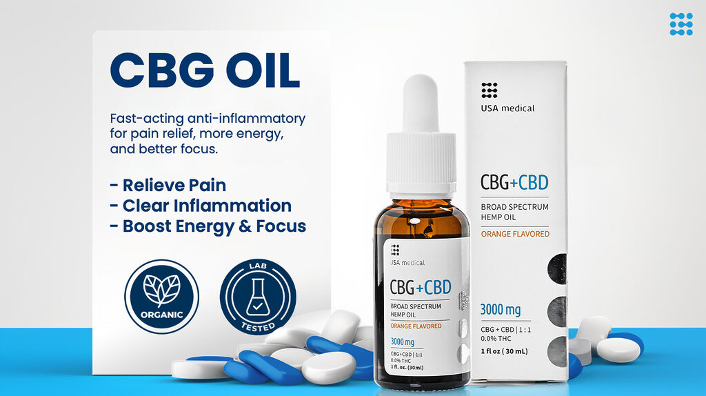 CBG Oil - 3,000 mg | 30 mL(Full-Strength) - USA Medical